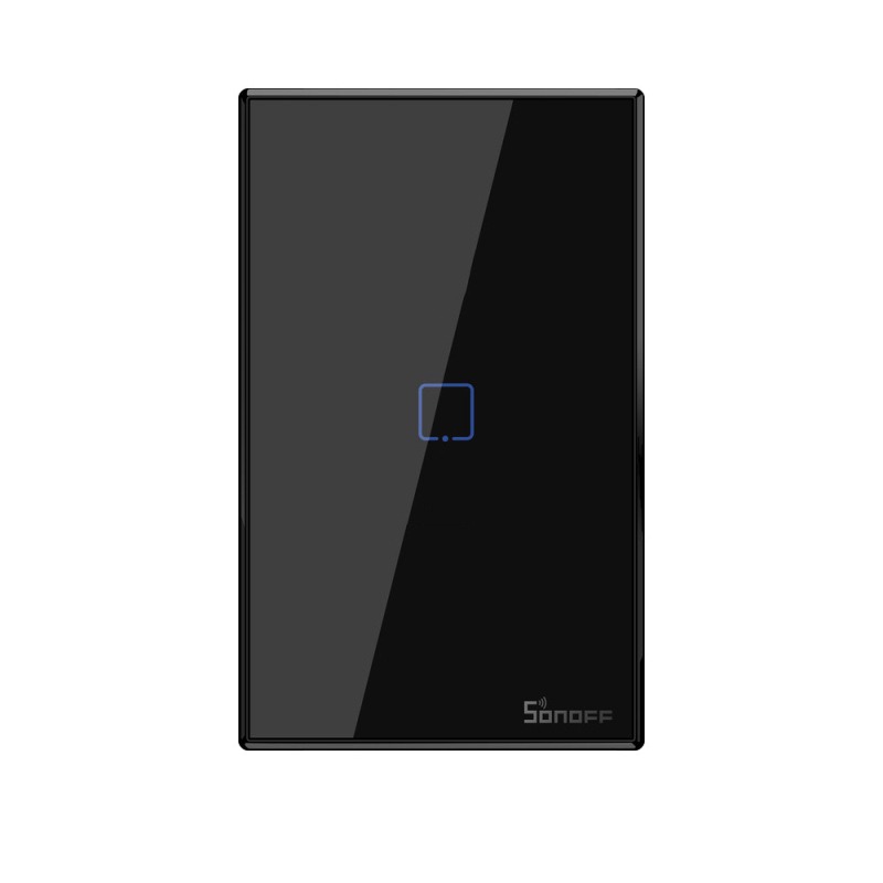 Wall light switch 1 gang black - Smart Solution Company